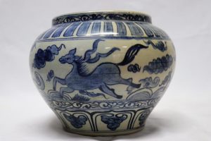 Rare Blue and White Ming Dynasty Pot with Mark of Emperor Hongwu - Real ...