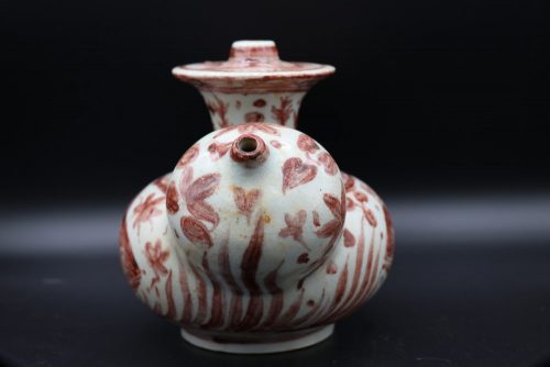 Rare Red Underglazed Antique Chinese Porcelain Kendi Ming Dynasty ...