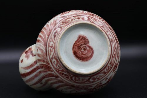 Rare Red Underglazed Antique Chinese Porcelain Kendi Ming Dynasty ...